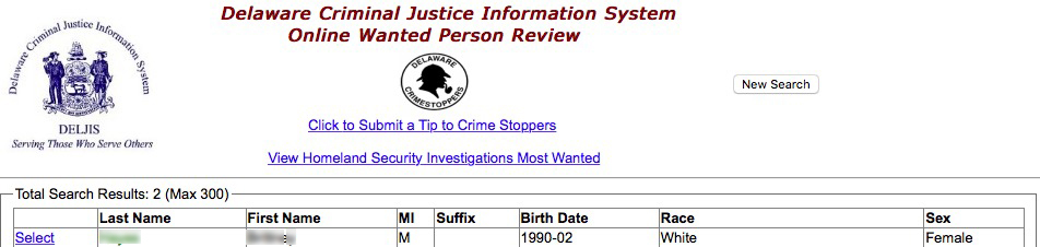 Trinity St. Clair is a wanted fugitive with an open warrant for her arrest!